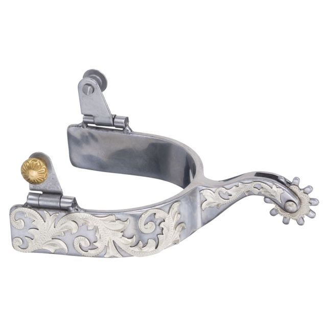 Tough1 Sweet Iron Silver Leaf Spurs – Lazy B Western Wear & Tack