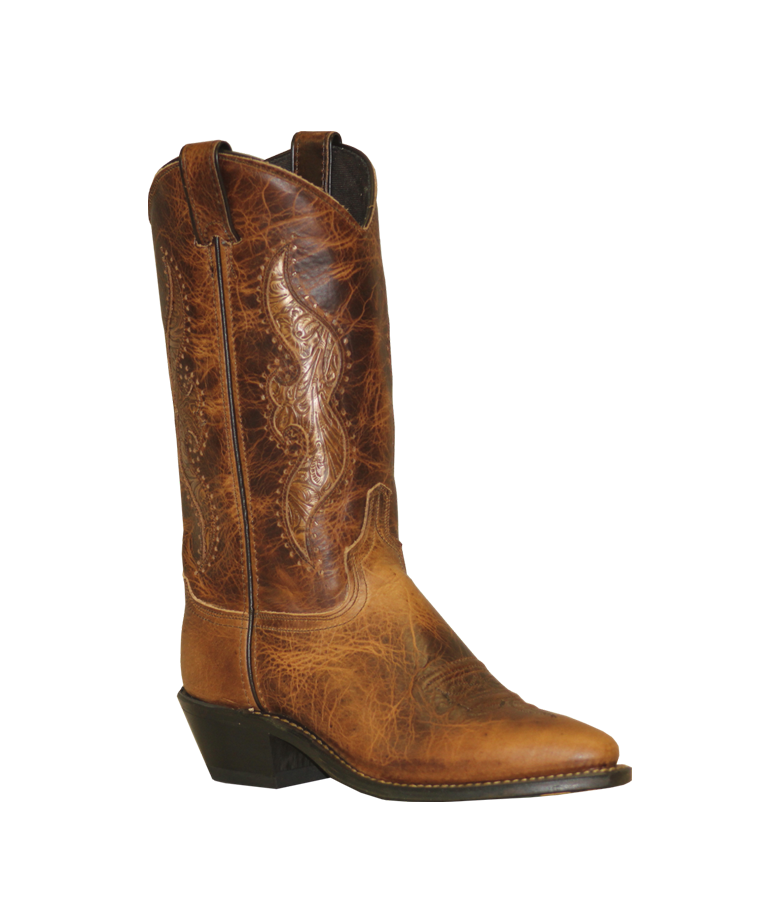 Ladies Abilene 11″ Antiqued Brown Cowhide Boot – Lazy B Western Wear & Tack