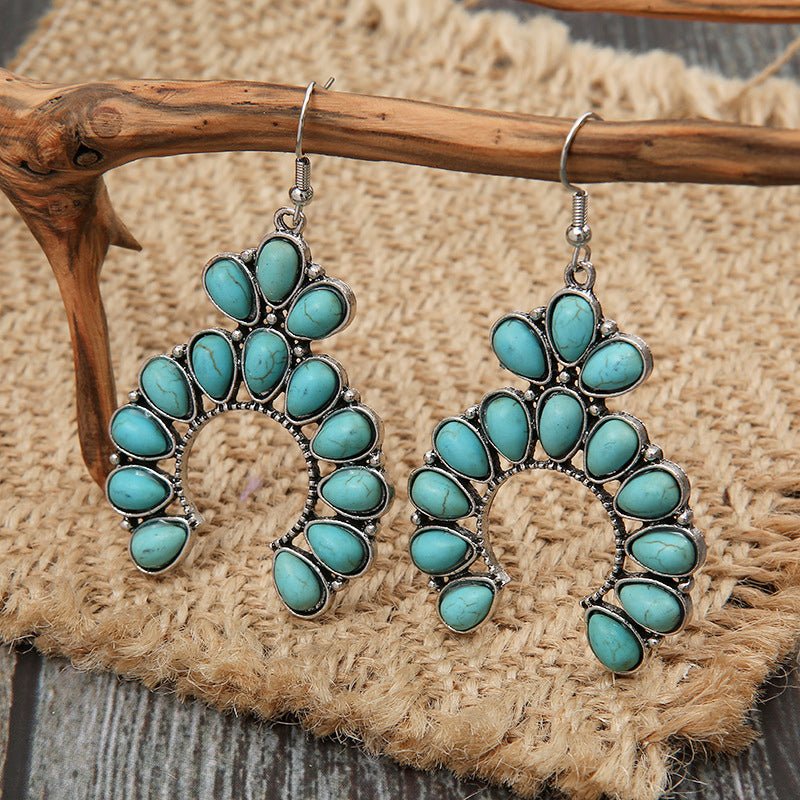 Turquoise Horseshoe Earrings – Lazy B Western Wear & Tack